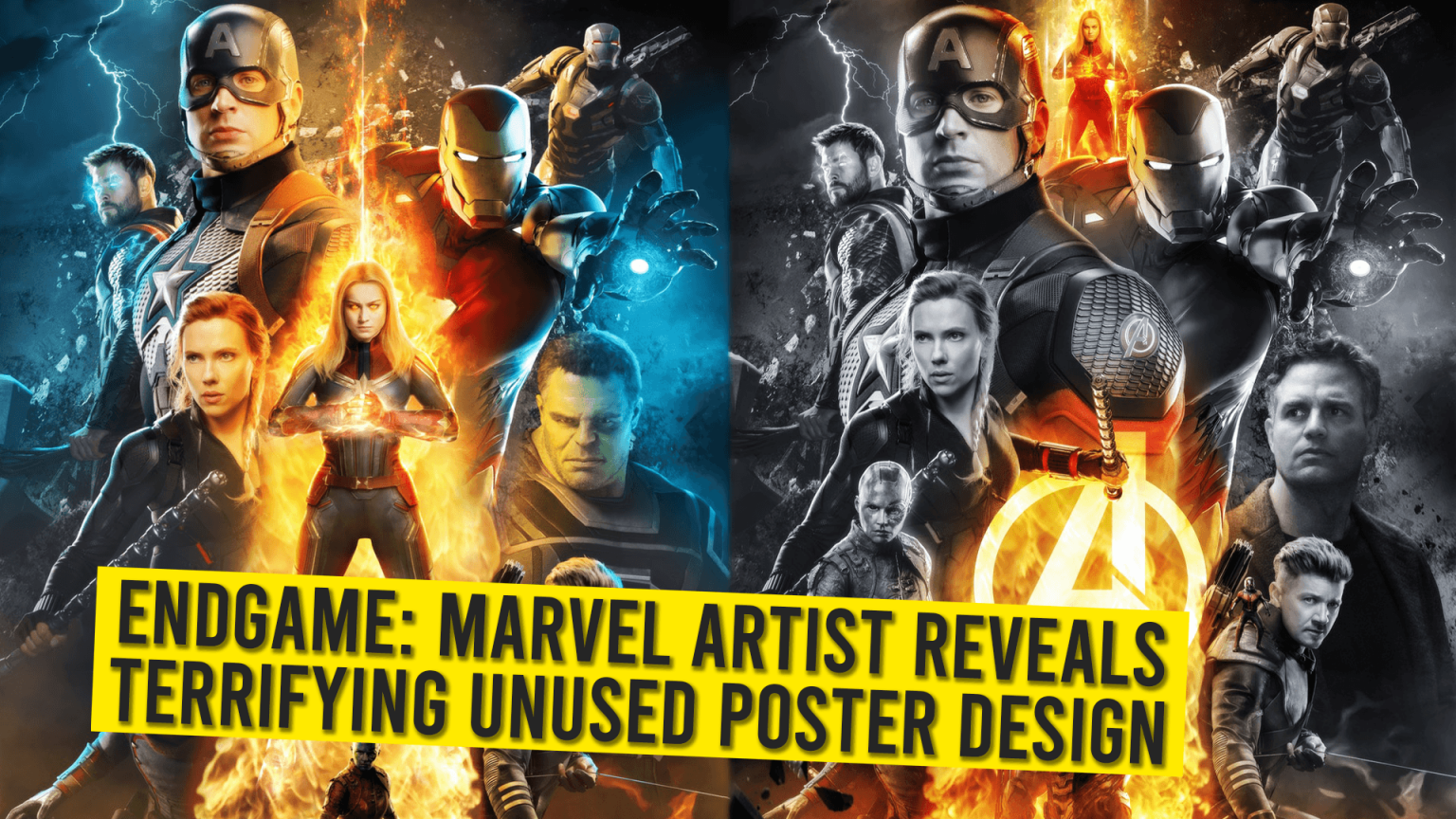 Endgame: Marvel Artist Reveals Terrifying Unused Poster Design ...