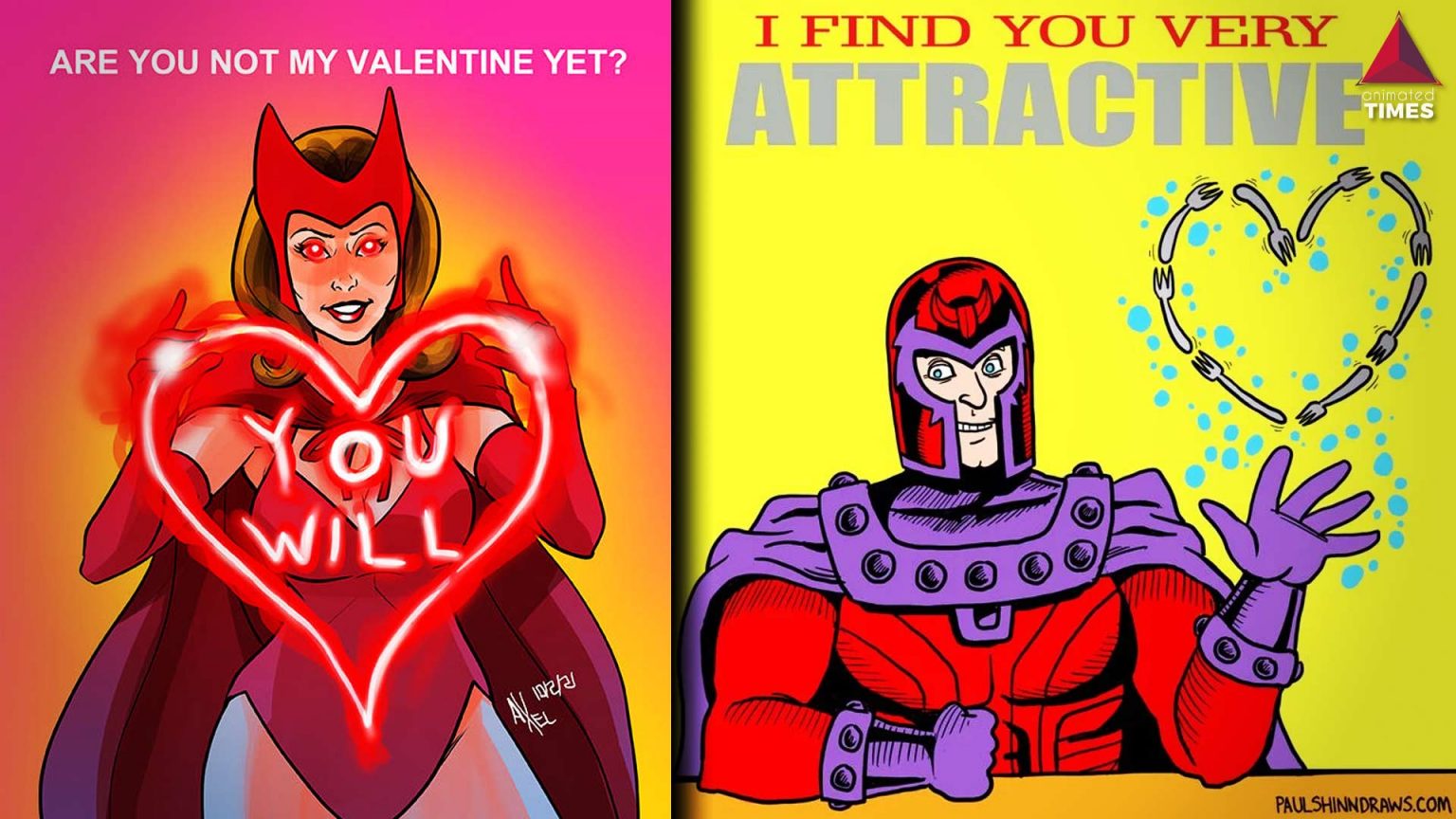 Line it is Drawn: 6 Comic Book Superheroes Valentine's Day Cards