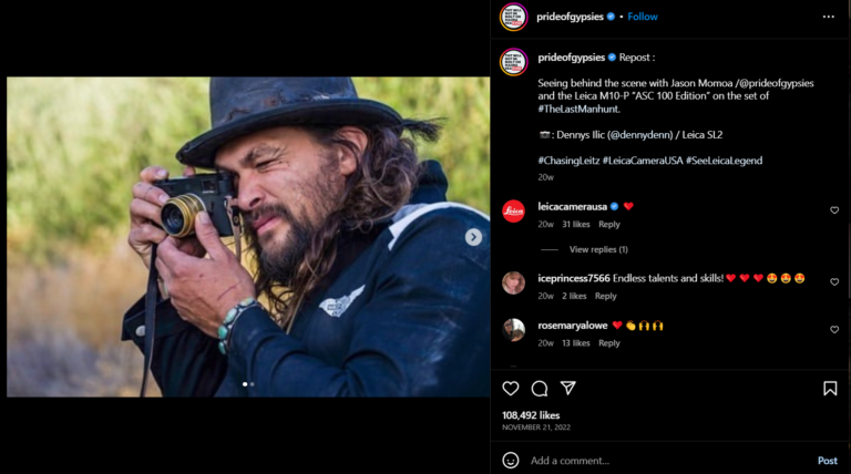 Jason Momoa's Notorious Photography Fetish After Buying a $500K Camera ...